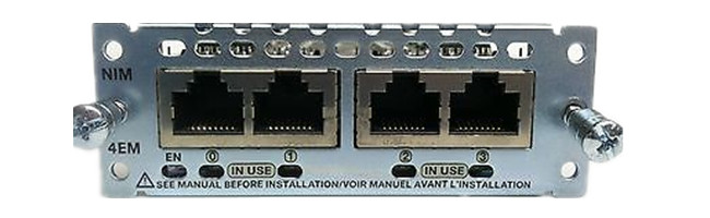4 Port Interface Cisco Network Module Integrated Services Nim 4e M 1