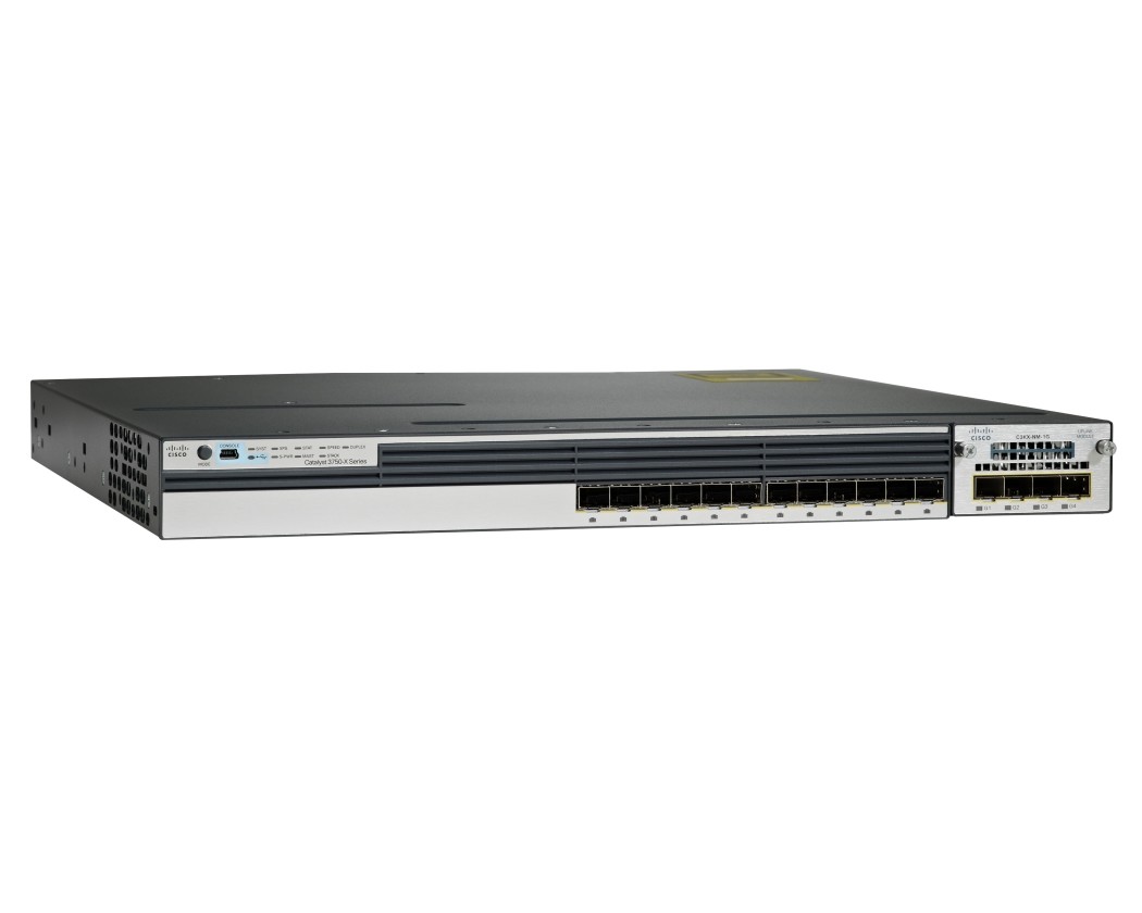 Cisco Managed Network Switch Catalyst 3750X Series 12 Port SFP WS ... Cisco Managed Network Switch Catalyst 3750X Series 12 Port SFP WS ...